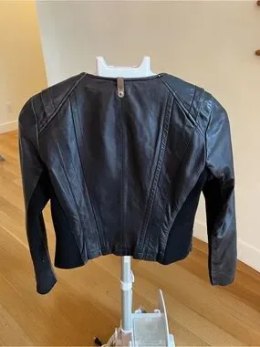Mackage | Jackets & Coats | Mackage Black Leather Moto Jacket With Zip ...